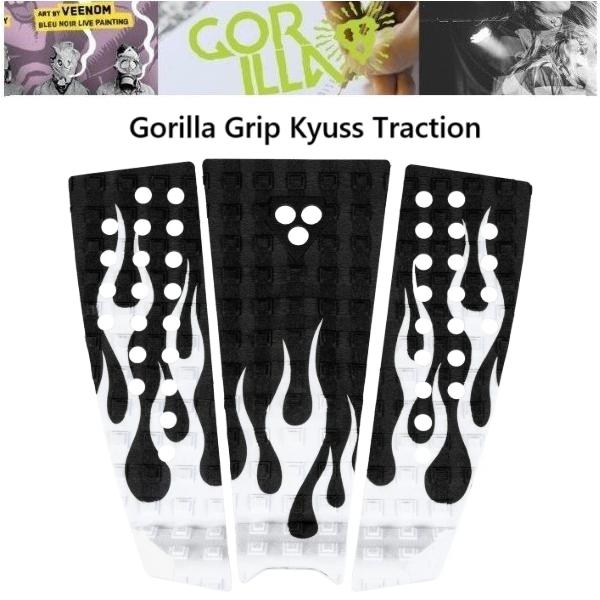 Gorilla Grip KYUSS WHITE FLAMES2025年3月以降にGORILLA GRIP日本正規メーカーより入荷の商品です。★3ピース　（全長　約30cmｘ  最大幅　約31cm）センターアーチｘMed/High テールキ...