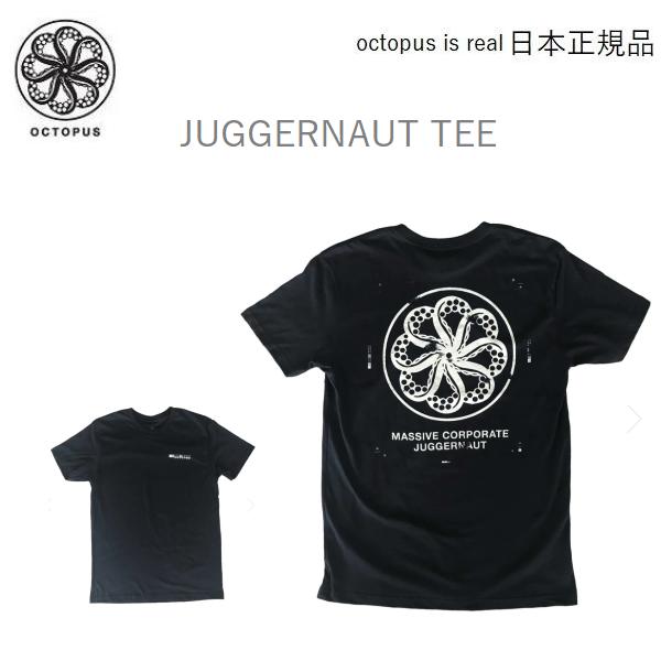 OCTOPUS JUGGERNAUT TEE※OCTOPUS日本正規メーカーより仕入れた商品です一般的な厚みのコットンを使用。<color> BLACK<SIZE>　S,M,L平置き採寸（非常にアバウトなサイズですの...