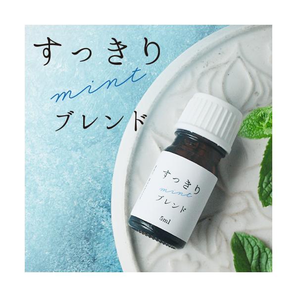 すっきりミントブレンド 10ml　春先におすすめのブレンドオイルをリリースしました。毎年悩まされるこの季節のむずむず対策にぜひご利用ください。すーっとした香りが強いため、仕事や勉強など集中力を高めたい時にもおすすめです。【配合精油】アルベン...