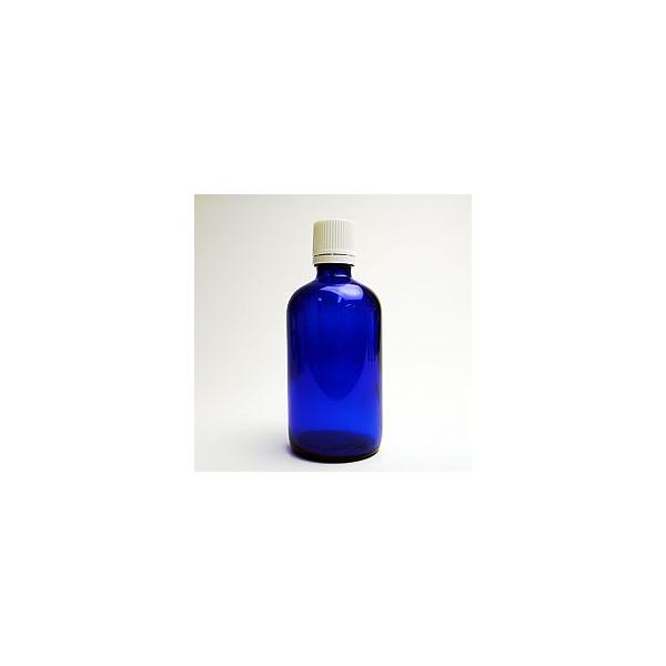※メール便　不可能　商品※□遮光ビン（ブルー）100ml■満量：109ml□高さ：104.2mm※キャップ除く(ビン単体) ■直径：48.5mm□重量：102g※キャップ除く(ビン単体)★この商品には、ドロッパー付キャップ（白）がついています。