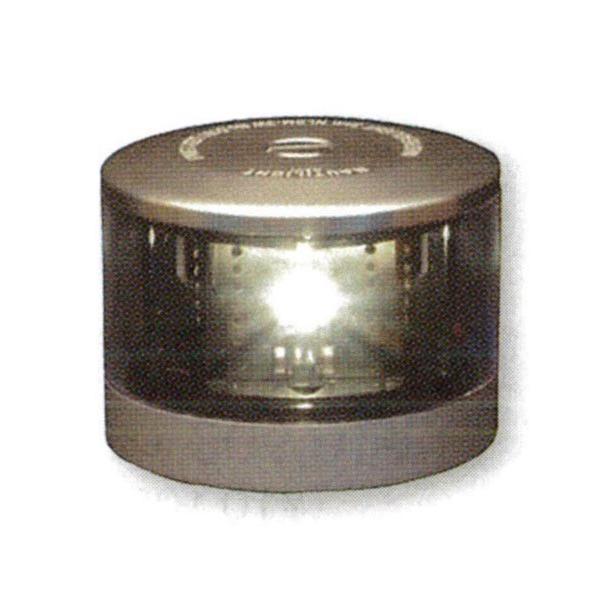 第二種白灯と混同される場合がりますが、違うものですのでご注意ください。（白灯は全周を照らしますが、マスト灯は射光角度225度までしか照らしません）前長12M未満の船は白灯1個でも検査は通ります。☆全長20m未満の船舶対応☆ JCI検定品です...