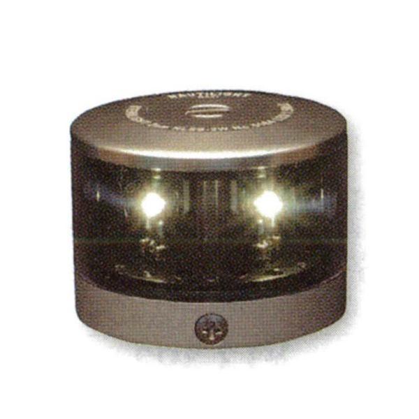 全長50M未満船舶用HK検定品、JCI検定にも使用できます☆名称：第二種船尾灯 ☆型式：NLSS-2W ☆射光角度：135°☆電源電圧：DC10V〜DC24V ☆消費電力：3W ☆サイズ：直径68mmx高さ56mm (取付孔3-直径5.5m...