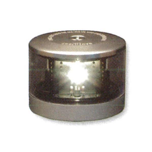 20M未満の船舶用JCI検定品☆名称：第二種白灯 ☆型式：NLSA-2W ☆射光角度：360°☆電源電圧：DC10V〜DC24V ☆消費電力：4.5W サイズ：直径68mmx高さ56mm (取付孔3-直径5.5mm ピッチ50mm） ☆質量...