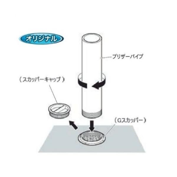 ■Gスカッパー専用ブリザーパイプです。 走行時に海水が抜けすぎてしますのを防ぎ、イケス内部に一定の水量 を保てるようになり、釣った魚や、エサ用の魚が弱ってしまうことを 防ぎます。 イケススカッパーの排水側に取付けます。 イケスハッチは閉めた...