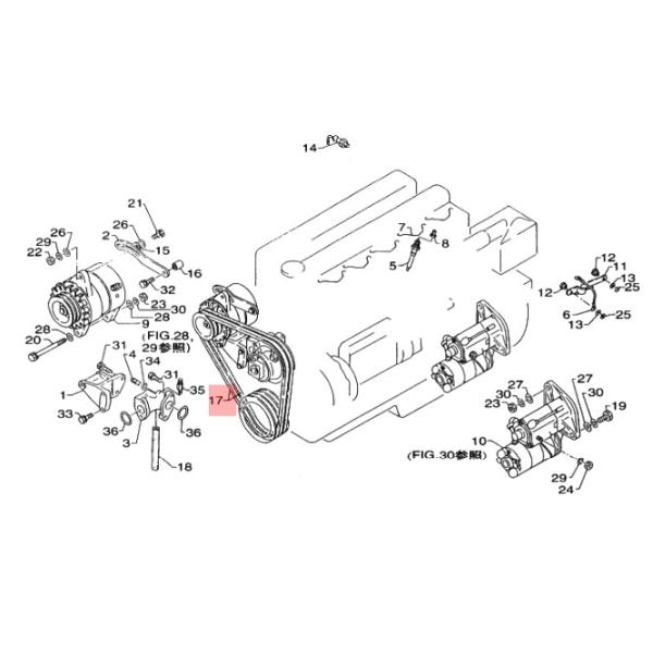 ヤマハ純正のベルトで、マリンディーゼル ベルトYH9-00149-22-5H から品番変更 YHS-Z9104-92-30適合：MD580/D580/SX58/MD580KH/KUH/SX580KM-HA/SX580KM-HV