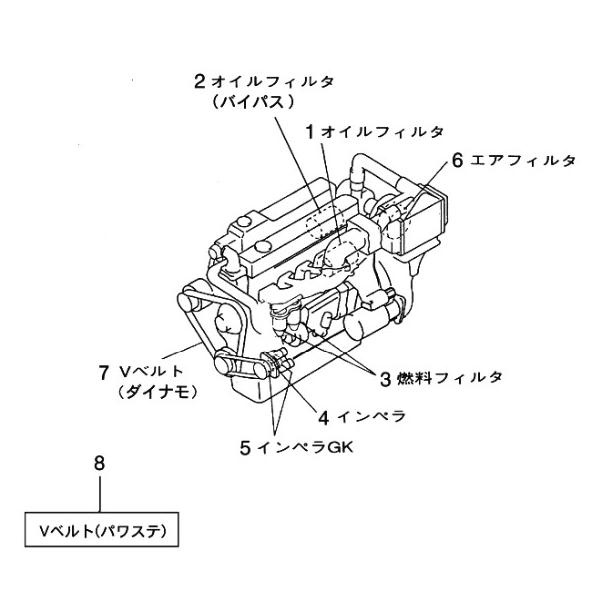ヤマハ純正のベルトで、マリンディーゼルエンジン VベルトYH9-00149-22-3Hから品番変更→YHS-Z9104-92-31適合：MD630KUH
