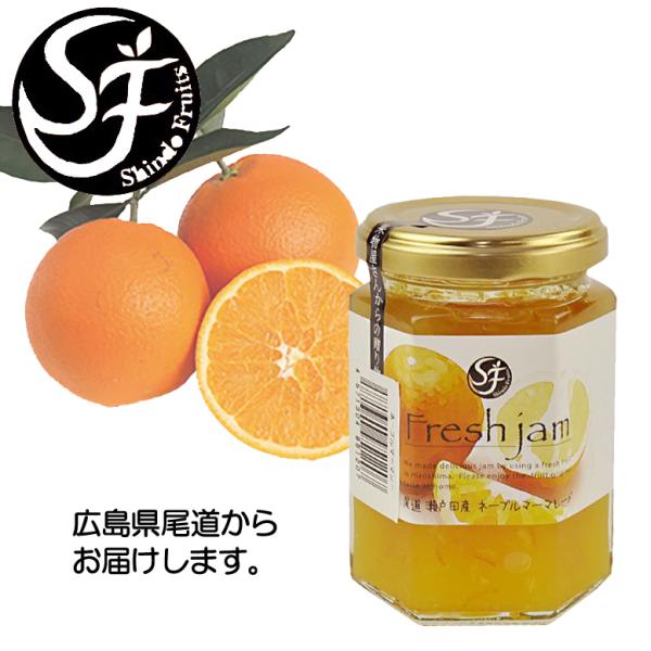 広島県は尾道、瀬戸田産のネーブルをたっぷり使ったマーマレードです。瀬戸田の気候を生かし、太陽の光をいっぱい浴びたネーブルだから甘さも凝縮！ネーブル特有の豊かな香りが十分に引き立つようにゆっくりと丁寧に煮込んで仕上げあり、酸味も強くありません...