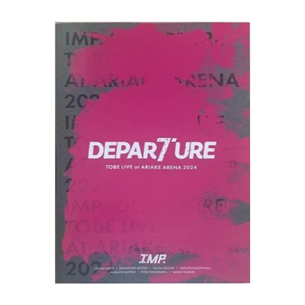 IMP. DEPARTURE 通常盤ライブBlu-ray有明アリーナ2024収録内容Disc 1. TOBE LIVE at ARIAKE ARENA 2024 DEPARTUREDisc 2. DEPARTURE密着ドキュメンタリーIMP...
