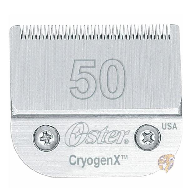オスター ペット用バリカン替刃 50。Oster社プロフェッショナルブレード（刃）は、最高品質の炭素鋼から手作業で製造され、ロックウェルスケールC（ＲＣ62-66）の硬度化されその後CRYOGENIC加工が施され、より硬度の高い製品に仕上げ...