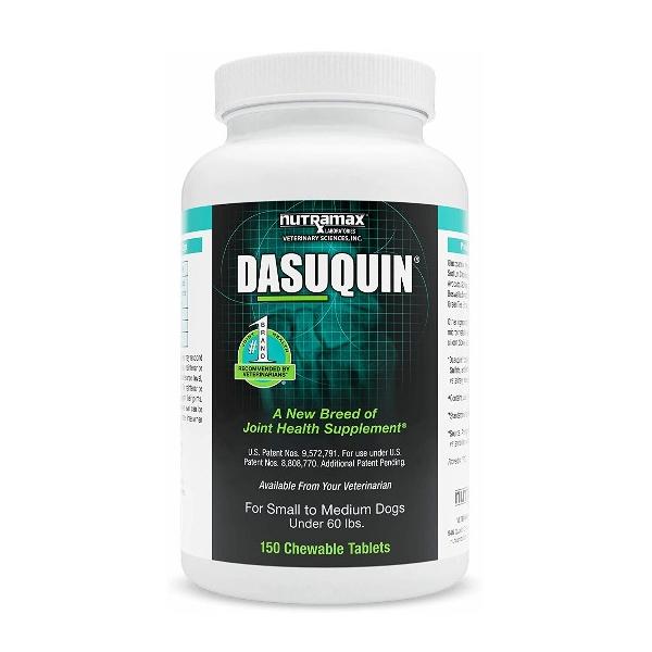 米国ニュートラマックス・ラボラトリーズ社のダスクイン 150粒入り小型中型犬(1kg-28kg)用です。日本ではバイエル製薬が代理店として販売しています。愛犬の関節の健康サポートにお役立てください。小ボトル84粒入りもご用意しています。使用...