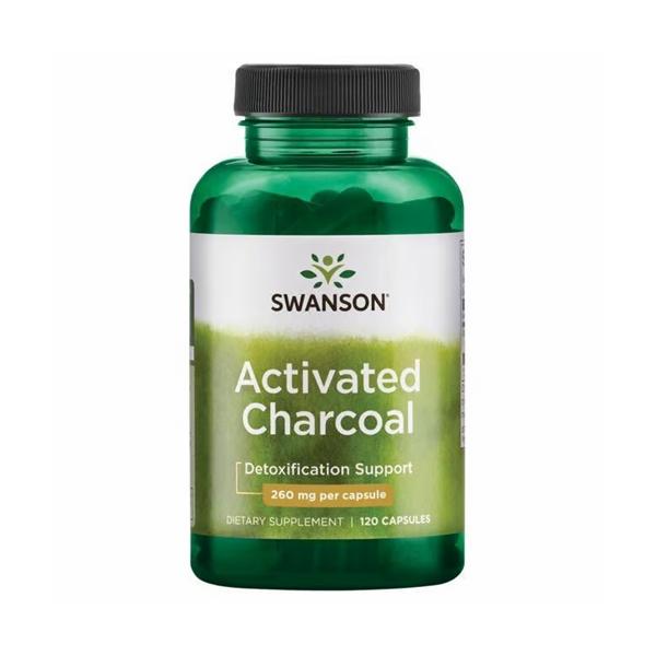 スワンソン社のチャコール（活性炭）　280mg　120粒入りです。チャコールは胃の中にたまったガスを吸収しお腹のはりを和らげるサポートをするとされています。使用方法：健康補助食品として1日2粒程度を目安にお飲みになられることをお勧めします。...