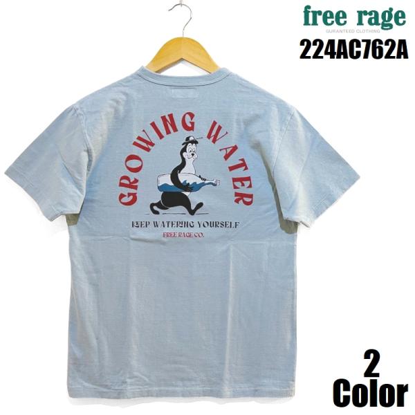 ■ＳＰＥＣＳブランド：FREE RAGE フリーレイジ商品名：'GROWING vol.2'リサイクルコットンＴシャツ商品番号：224AC762A取扱サイズ：S (36)　M (38)　L (40)　XL (42)カラー：Sax White...