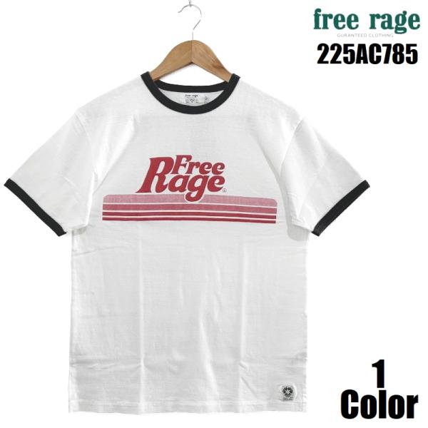 ■ＳＰＥＣＳブランド：FREE RAGE フリーレイジ商品名：'FreeRage'リサイクルコットンリンガーＴシャツ商品番号：225AC785取扱サイズ：M (38)　L (40)　XL (42)カラー：White×Sumi材質：綿100%...