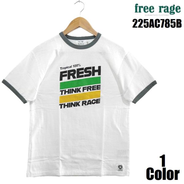 ■ＳＰＥＣＳブランド：FREE RAGE フリーレイジ商品名：'DRINK'リサイクルコットンリンガーＴシャツ商品番号：225AC785B取扱サイズ：M (38)　L (40)　XL (42)カラー：White×Green材質：綿100% ...