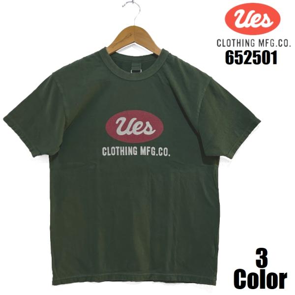 ■ＳＰＥＣＳブランド：UES ウエス商品名：'UES'ロゴプリントＴシャツ商品番号：652501取扱サイズ：S (1)　M (2)　L (3)　XL (4)カラー：Green White Black 材質：綿100% MADE IN JAP...