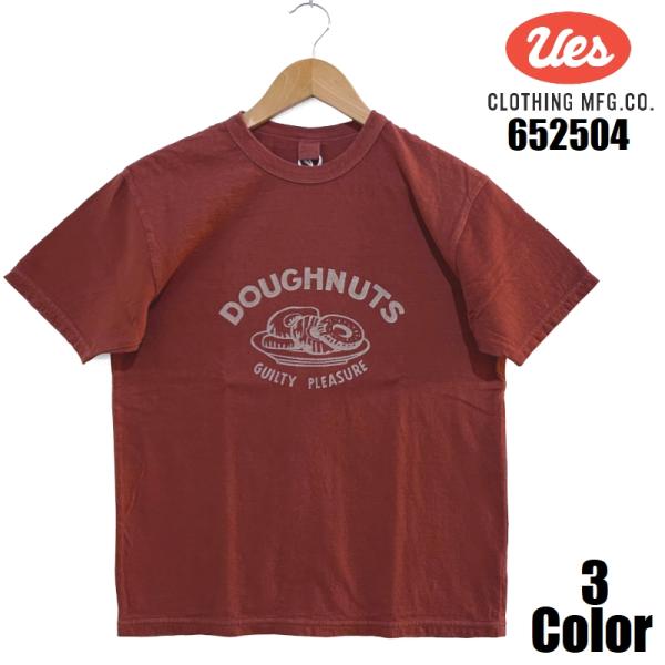 ■ＳＰＥＣＳブランド：UES ウエス商品名：'DOUGHNUTS'プリントＴシャツ商品番号：652504取扱サイズ：S (1)　M (2)　L (3)　XL (4)カラー：Red Green White材質：綿100% MADE IN JA...