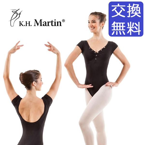 通常価格6,980円のところ、なんと！5,584円【K.H.Martin】KH3507M (Kaelyn) ケイリン キャップスリーブ レオタード色：黒サイズ（身長cm）：３(S 145-155cm)４(M 150-160cm)５(L 15...