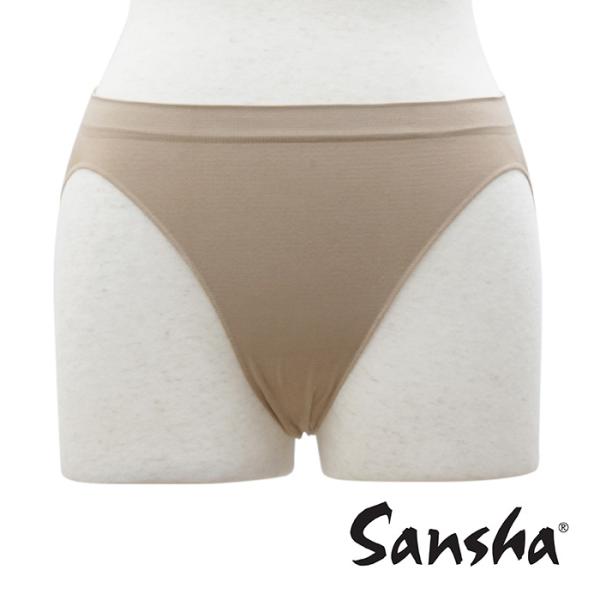 【サンシャ】より、縫い目の響かない、シームレスショーツが新登場！伸びのよい生地がボディにフィット。快適な履き心地です。ヒップをしっかりと包み込むカットラインなので、美しいバックラインが完成します。透けにくいベージュカラーで、明るい色のレオタ...