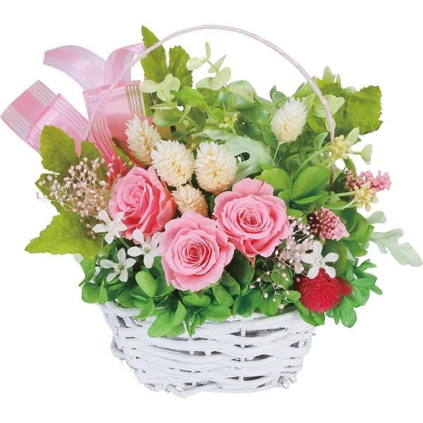 生花のようにみずみずしい美しさをできるだけ長い期間楽しめるように作られたお花です。■商品材料●プリザーブドフラワー、アーティフィシャルフラワー、ドライフラワー、籠■商品サイズ●現品約13×13×20cm■その他説明プリザーブドフラワー:バラ...