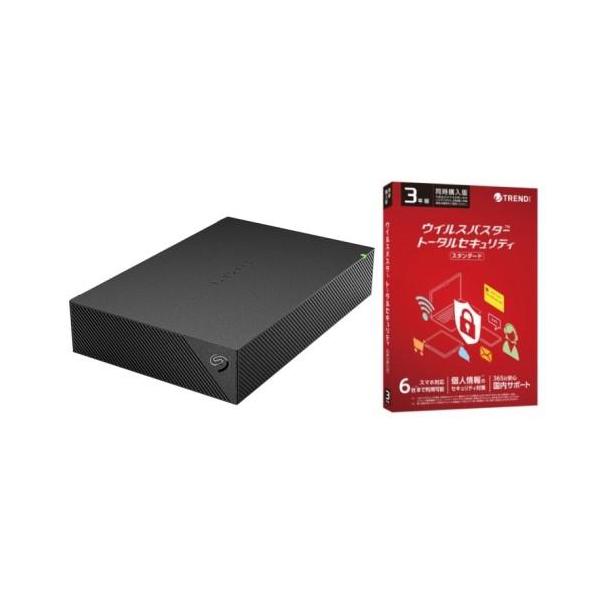 ■4981254072486　HD-SGDA2U3-B Seagate製ドライブ内蔵 CMR方式採用 HDD 2TB　と　4988752020742　ウイルスバスター トータルセキュリティ スタンダード 3年版 同時購入用　のセット