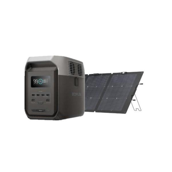 ■4895251626071　EcoFlow DELTA 3 1500 EFDELTA1500JP ポータブル電源 1536Wh　と　4895251614962　EFSOLAR220W-N EcoFlow 220W両面ソーラーパネルGen2...