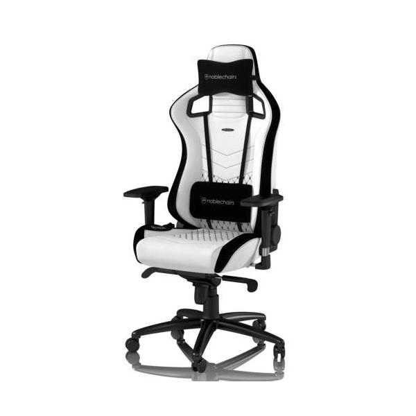 【発売日：2018年04月26日】■noblechairs(ノーブルチェアーズ)EPIC Premium Whiteは、EPICシリーズにホワイトレザーを使用し、デザインと機能性を極限まで追求したゲーミングチェア。■純白の張り地にダイヤモン...