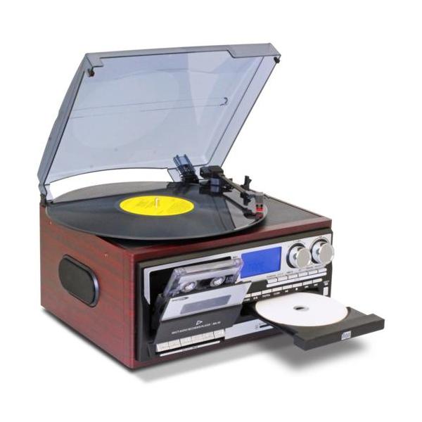 ■レコードプレーヤー/CDラジカセ/デジタル・プレーヤーが1台に！再生はレコード、CD、カセット・テープ、AM/FMラジオ、外部機器、さらにSDカード/USBメモリと多彩。それらの音声をSDカード/USBメモリにデジタル録音。さらにカセット...