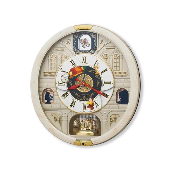 【発売日：2025年06月06日】■ディズニー映画「美女と野獣」をテーマにしたからくり時計■二人の間をとりもつ愉快な召使たち。からくり時計らしい明るさを添えます。■映画のワンシーンに出てくるステンドグラスアートで、幸せな二人を表現します。