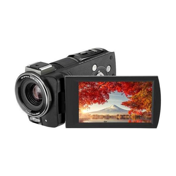 【発売日：2022年12月10日】■12倍光学＋30倍デジタルズームを採用、4K高画質CMOSセンサーを搭載したコンパクトビデオカメラ■3.5型タッチ液晶を搭載し、180度回転バリアングルスクリーンで自撮りも簡単。再生解像度は最大4K（38...