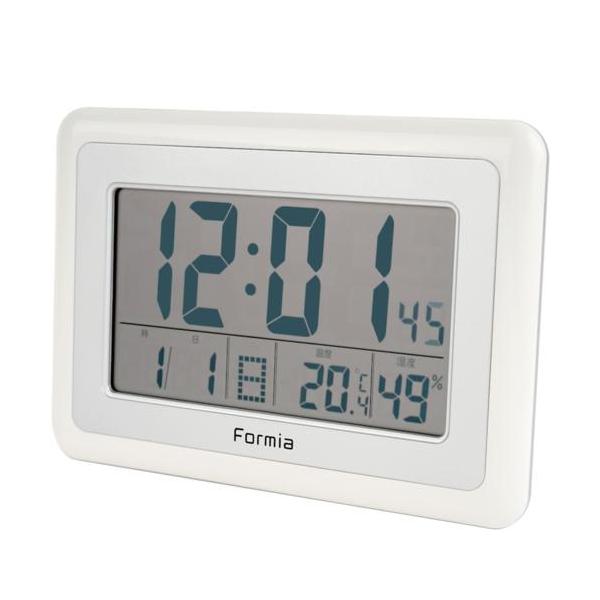 【発売日：2024年01月01日】■大きい画面表示の為見やすく掛け置き兼用のデジタル電波クロック。■大きい画面には時刻とカレンダー、温度と湿度表示がされています。■アラーム音は電子音で、一旦止めても再度鳴り出すスヌーズ機能付きです。