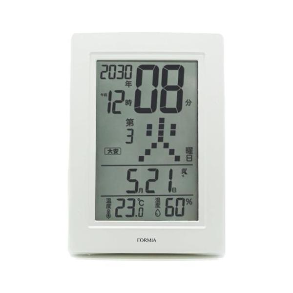 【発売日：2024年10月01日】■日めくりカレンダークロック■家中どこでも使いやすい置き掛け兼用■時刻修正不要の電波受信機能付き