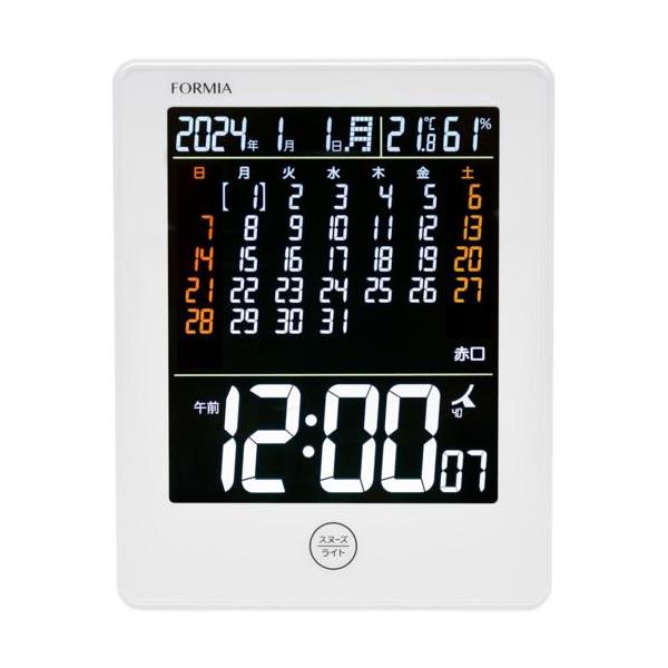 【発売日：2024年10月01日】■落ち着いた印象の掛置き兼用の電波時計■見やすさにこだわった大型液晶や、人気の温度・湿度表示など機能充実の電波クロックにマンスリーカレンダー機能がつきました。■六曜表示もついた便利なカレンダークロックです■...