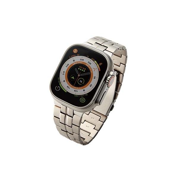 【発売日：2023年03月18日】■Apple Watch Ultra本体に合わせた素材とデザインで、違和感のない一体感があるApple Watch Ultra用チタンバンドです■鋼鉄以上の強度と貴金属に匹敵する耐食性を持ちながら、鋼鉄の約...