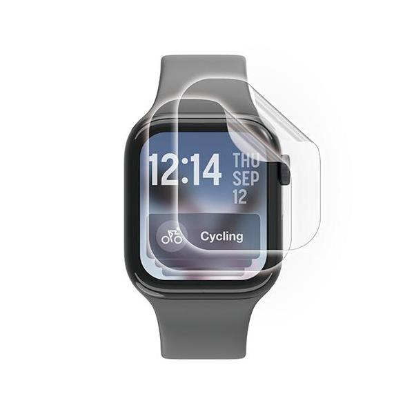 【発売日：2025年11月15日】■画面の曲面に沿った3D設計で、端末のデザインを損なわずに衝撃から守る衝撃吸収・傷リペア・指紋防止タイプのAppleWatch用フルカバーフィルムです。■フィルム表面に付いた細かい傷が時間の経過とともに自然...