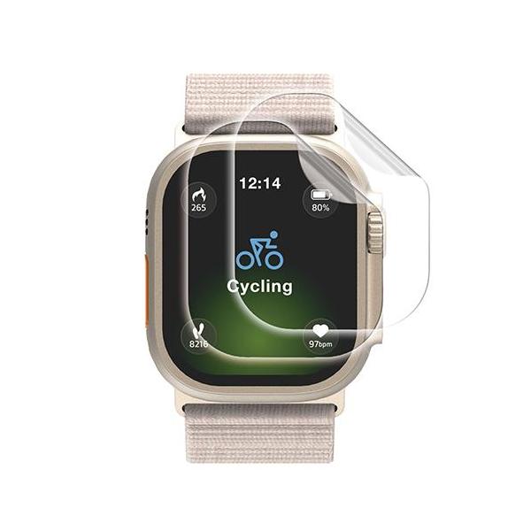 【発売日：2025年11月15日】■画面の曲面に沿った3D設計で、端末のデザインを損なわずに衝撃から守る衝撃吸収・高透明タイプのAppleWatch用フルカバーフィルムです。■非常に柔らかいウレタン素材を採用することにより、画面の湾曲部分ま...