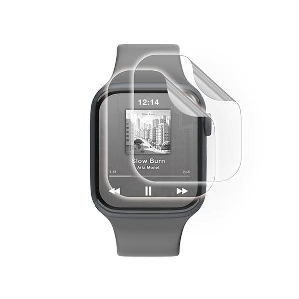 【発売日：2025年11月15日】■画面の曲面に沿った3D設計で、端末のデザインを損なわずに衝撃から守る衝撃吸収・高透明タイプのAppleWatch用フルカバーフィルムです。■非常に柔らかいウレタン素材を採用することにより、画面の湾曲部分ま...