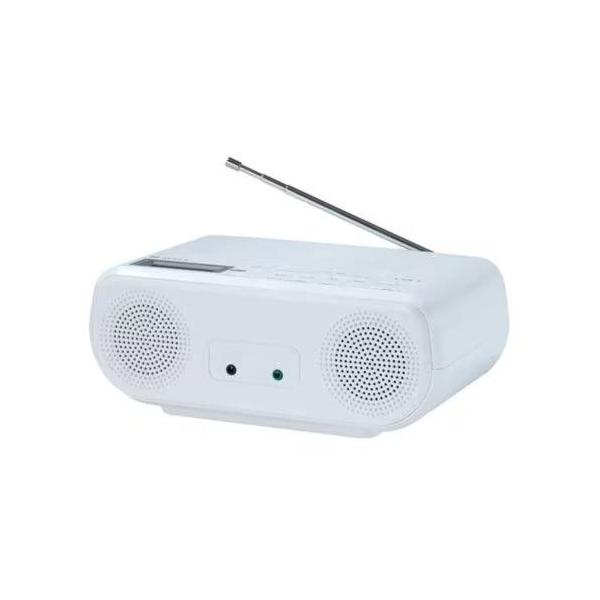 【発売日：2026年03月13日】■音声が聴こえやすい「声くっきり機能」搭載、コンパクトで高音質・横型タイプのCDラジオ■横型でコンパクト!コロっとかわいいデザイン■シンプルなデザインにハンドル付きで持ち運びも簡単■声くっきり機能搭載■音質...