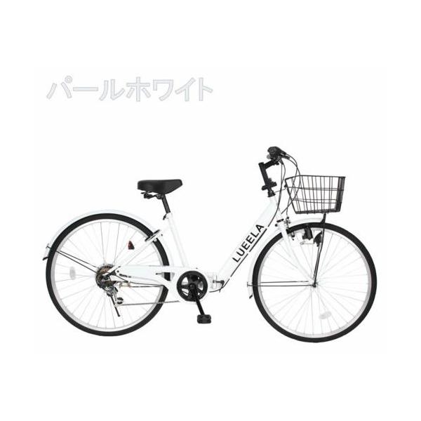 ■シンプルなデザインと操作性が魅力！　折り畳みハンドル　-　レバーで簡単固定　前カゴ　-　お買い物や通学に大活躍！(要取付)　シマノ製6段変速　-　坂道や長距離も快適走行　ペダル　-　夜道も安心。反射板付き■ダイナモライト搭載■フィット感抜...