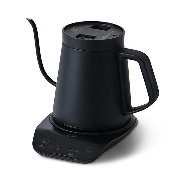 ■温度を2つ登録でき、ワンタッチでサッと、いつもの温度で湯沸かしする『お気に入りボタン』。■天面と注ぎ口の高さを揃えたこだわりの細口ノズルで『なめらかな注ぎ心地』。■水を沸騰させたあと保温する『沸とうモード』。