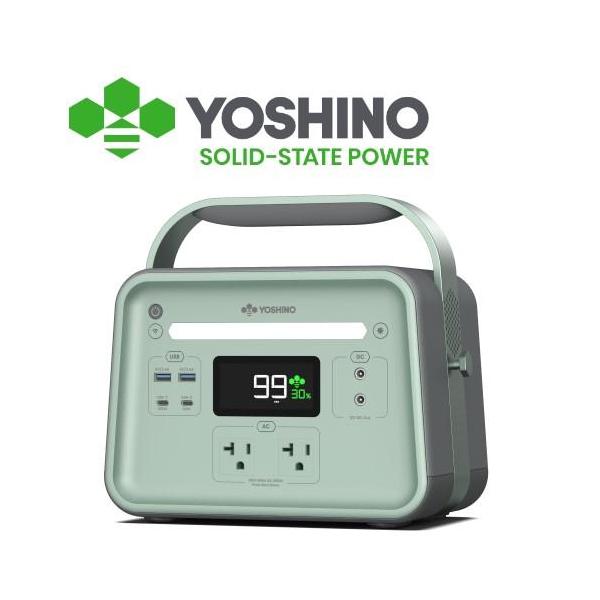 ■容量241Wh  小型定格  出力300W/最大600W■YOSHINOの固体電池によって高性能かつ圧倒的安全性を実現。■8つの出カポートを備え、多数の安全認証を取得。■高いエネルギー密度、小型・軽量で長寿命、幅広い温度範囲にも対応。■高...