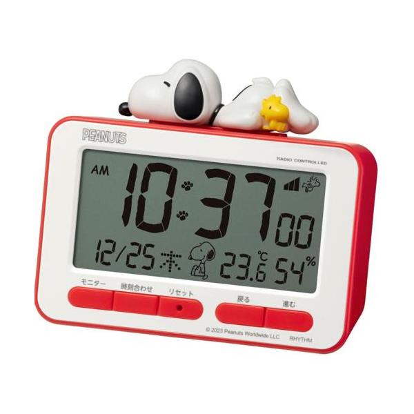 【発売日：2023年11月20日】■の〜んびり寝転ぶスヌーピーがかわいい!■スヌーピーの立体フィギュアがスヌーズボタンになっています■数字や液晶デザインもコミック風にアレンジ■液晶表示にもスヌーピーの世界観を取り入れ、文字や数字は手書き風■...
