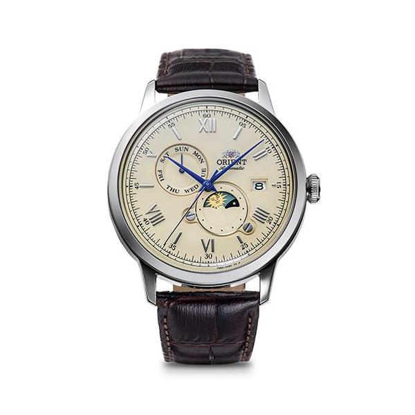 【発売日：2023年10月12日】■人気デザインOrient BambinoにSUN&amp;MOON機構搭載オリエントが世界中で展開するクラシックテイストの機械式時計『Orient Bambino』から、SUN&amp;MOON機構搭載モ...