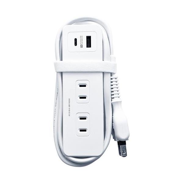 【発売日：2025年06月15日】■4口のACコンセントとUSB PD対応USB Type-Cポート+USB-Aポート搭載■ACコンセントは4口合計1400Wまで対応。■USBポートは2口合計最大出力17W(5V 3.4A)■USB PD規...