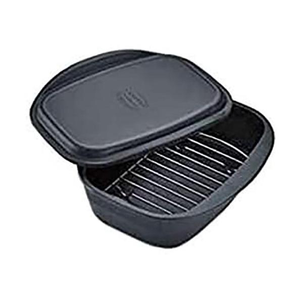 【2016〜18年度発売のリンナイ デリシアのみ対応】■ダッチオーブン機能があるリンナイのコンロのグリルで使える深型ダッチオーブン単品■中までじっくり火を通し、素材の旨みをギュッと凝縮。食卓にもそのまま運べます■煮る・焼く・蒸すなど多彩な料...