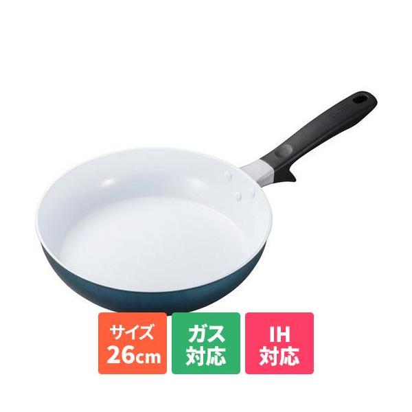 価格.com - 京セラ セラブリッドフライパン IH対応 26cm CF-26C-WBU-BC [白/エメラルドブルー] (フライパン) 価格比較