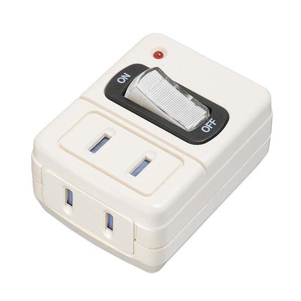 【発売日：2015年10月01日】■コードを抜かずに電源をON/OFFできる、節電に便利なスイッチ付き■プラグはホコリや湿気によって発生するトラッキング火災を予防する絶縁カバー付き■ホコリの侵入を防止する安全シャッター付き