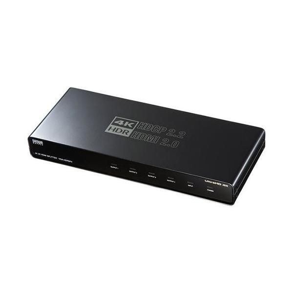 ■1台のHDMI機器の信号を高画質・高音質のまま4台のHDMI入力端子付き機器(ディスプレイ・プロジェクター等)に同時に分配出力できます■4K2K(4096×2160)@60Hz解像度に対応しており、美しく高精細なHDMI信号を出力できます...