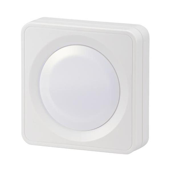 【発売日：2017年09月29日】■プッシュするだけで点灯/消灯■壁固定に便利なプレート、両面テープ付き■ネジ固定もできます。■屋内用