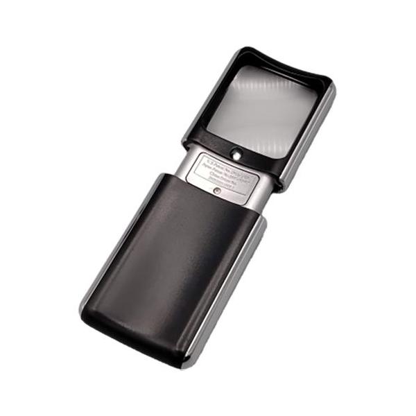 【発売日：2023年04月01日】■スライドさせると自動でライトが点灯する使いやすいポケットルーペです。■軽量・コンパクトなので外出時のチョットした細かい文字の調べ物などに重宝します。■色は黒・白の2種類からお選び頂けます。