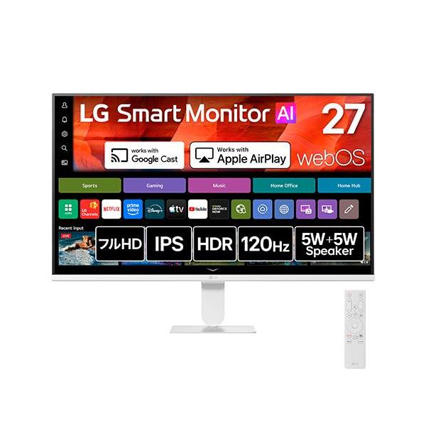 【発売日：2026年06月18日】webOS搭載 27インチ フルHD IPS Smart Monitor AI スマートモニター